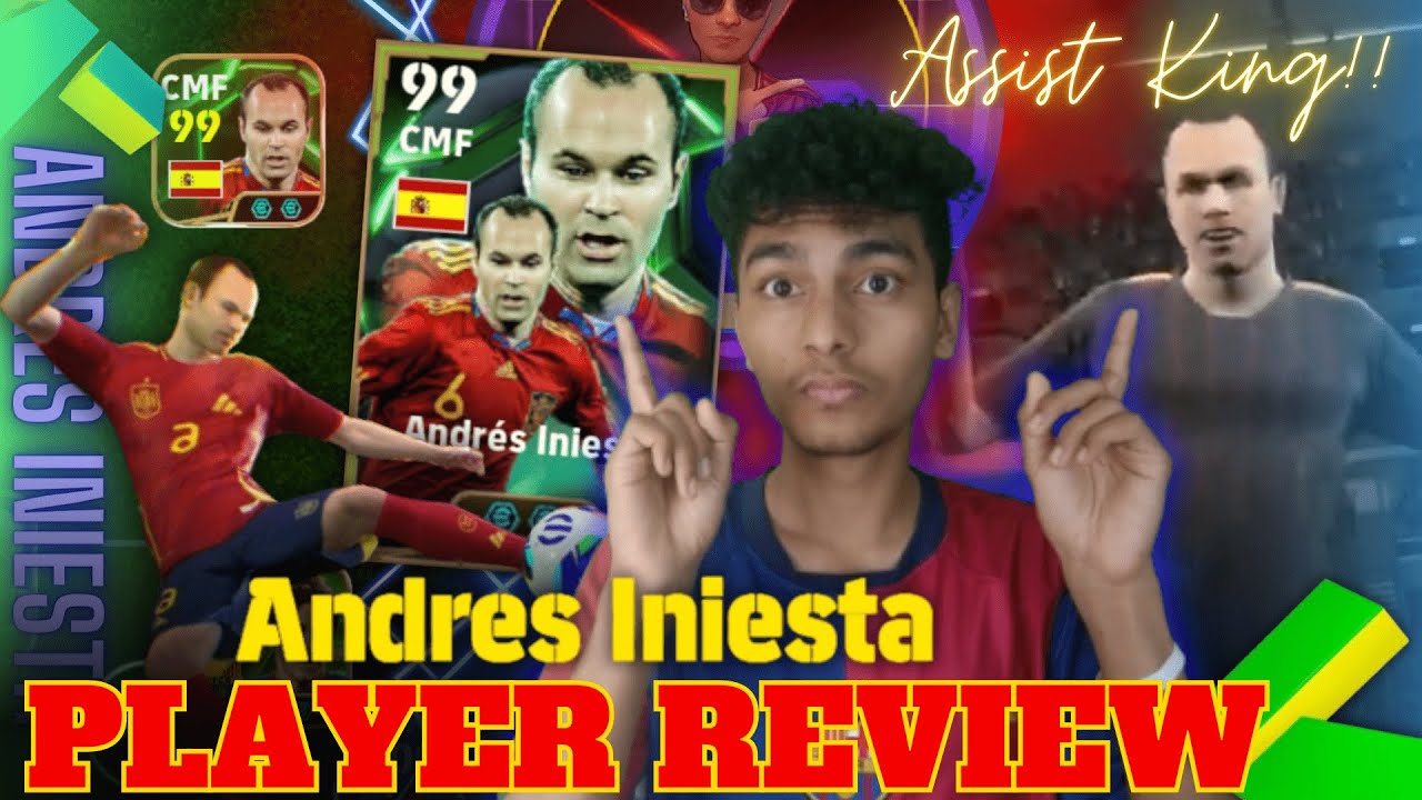 INIESTA IS A PASS MASTER! ASSIST KING!! #efootball #playerreview # ...