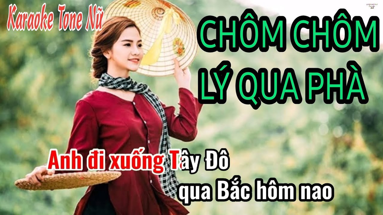 Chôm chôm Lý qua phà - Karaoke Tone Nữ - YouTube