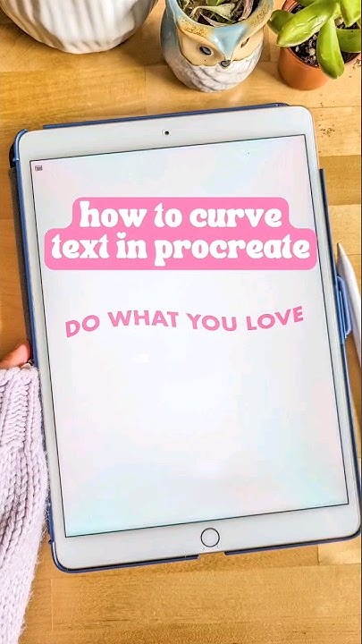 How to Curve Text in Procreate Tutorial #shorts #procreate - YouTube