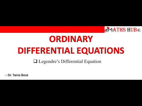 Legendre Differential Equation (ODE Part-28) - YouTube