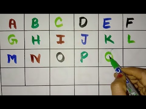 Writing ABC Alphabet for Kids | How to Write Latter's for Children ...