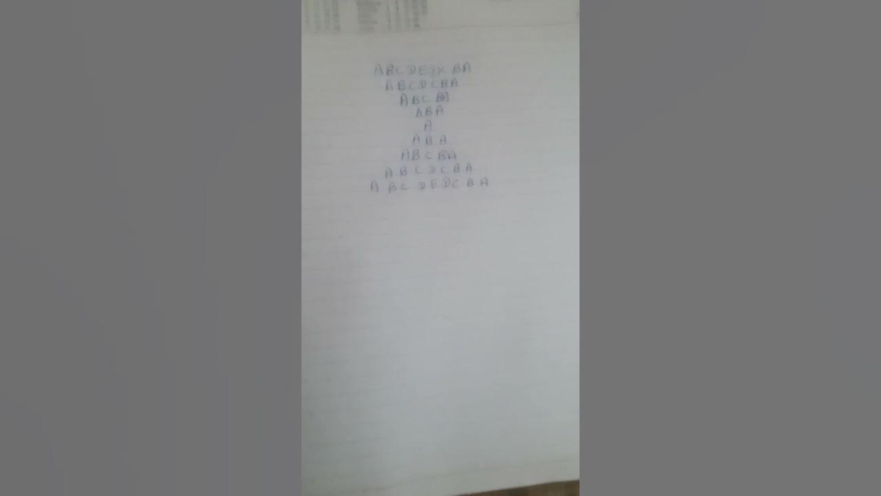 zoho marupadi interview questions - pattern program - YouTube