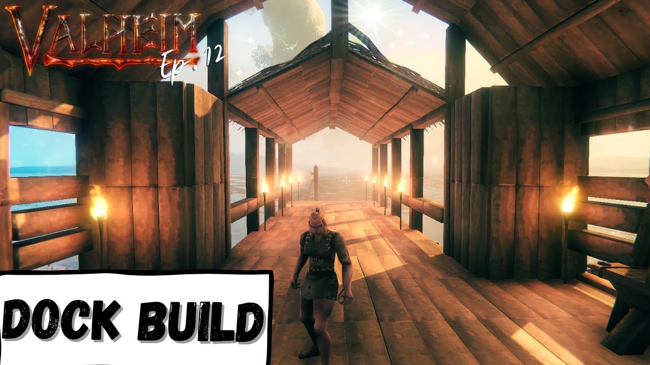 I Built A Boat Dock in Valheim | Time-Lapse Building Ideas Ep. 12 - YouTube