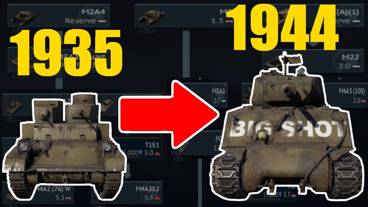 1 Goofy Kill With Each American WW2 Tank! pt.1 - YouTube