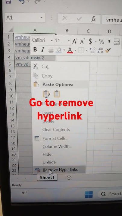How to remove hyperlink in Excel #exceleducation #shorts #trending # ...