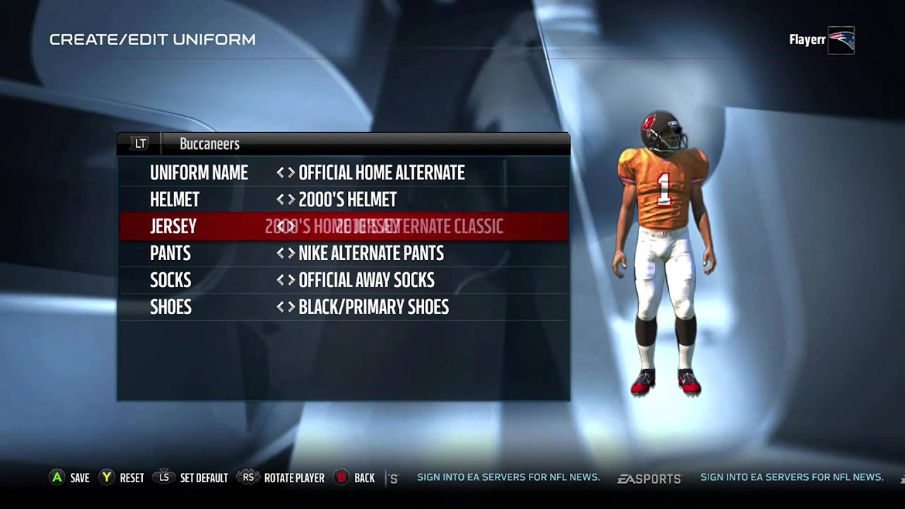 Madden NFL 16 - Create Uniform - YouTube