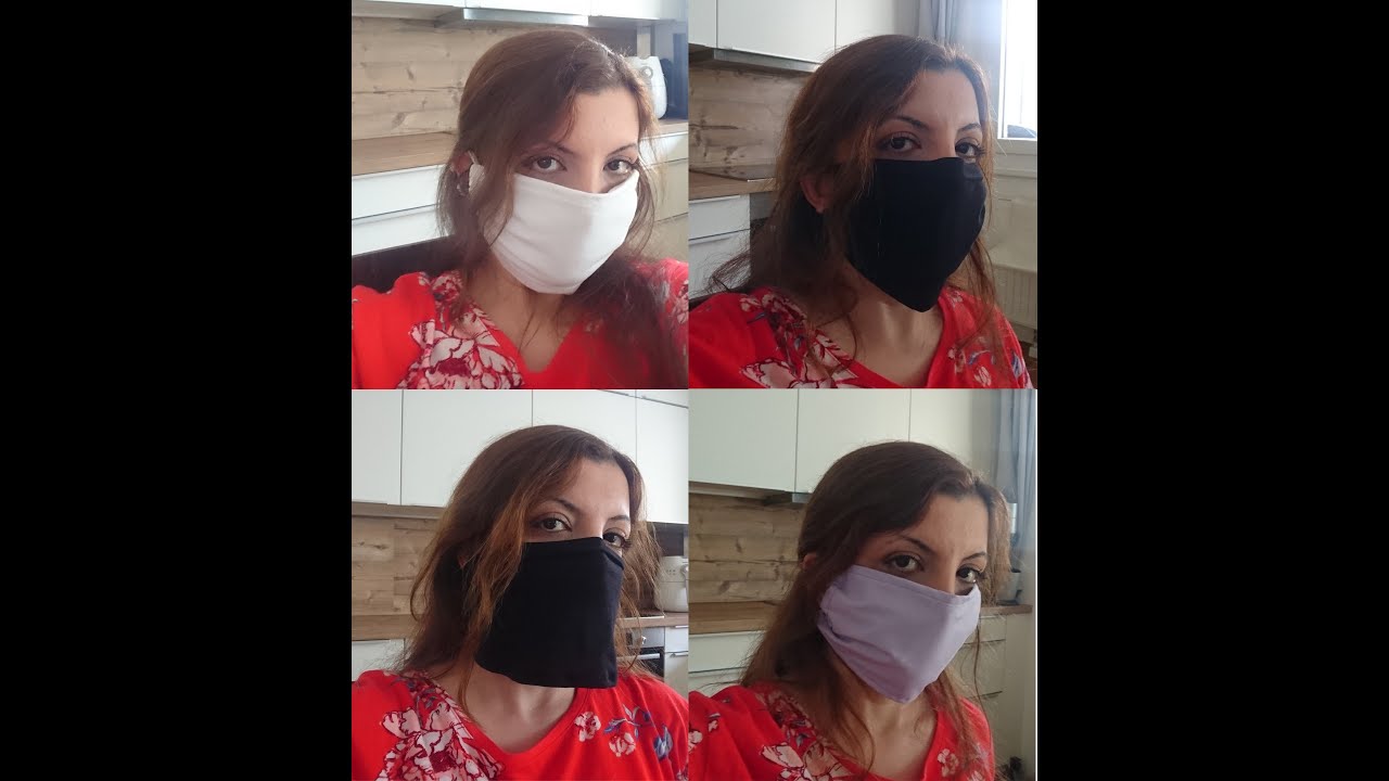 DIY Sew mask from old t-shirts and pants – 4 variants – 4 examples ...