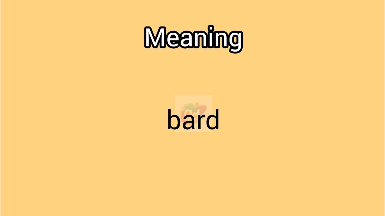 #bard meaning in English & Telugu || Googul Dictionary #dictionary # ...