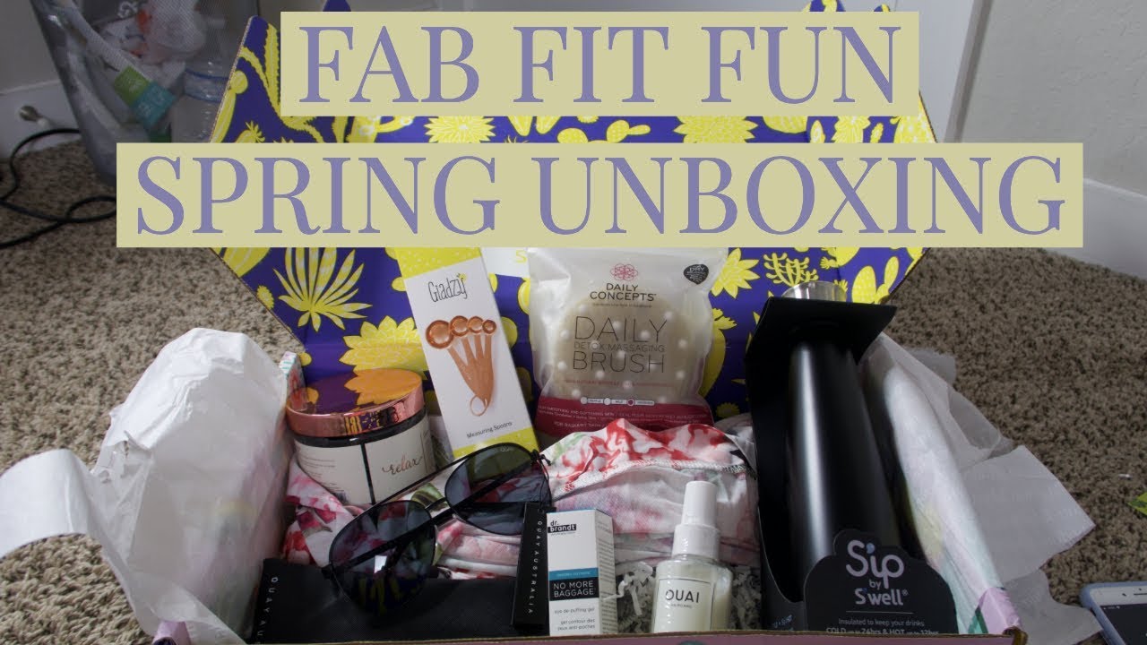 FAB FIT FUN SPRING 2019 UNBOXING - YouTube