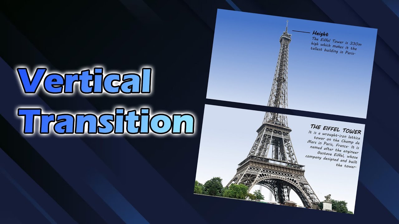Vertical Transition in PowerPoint - YouTube