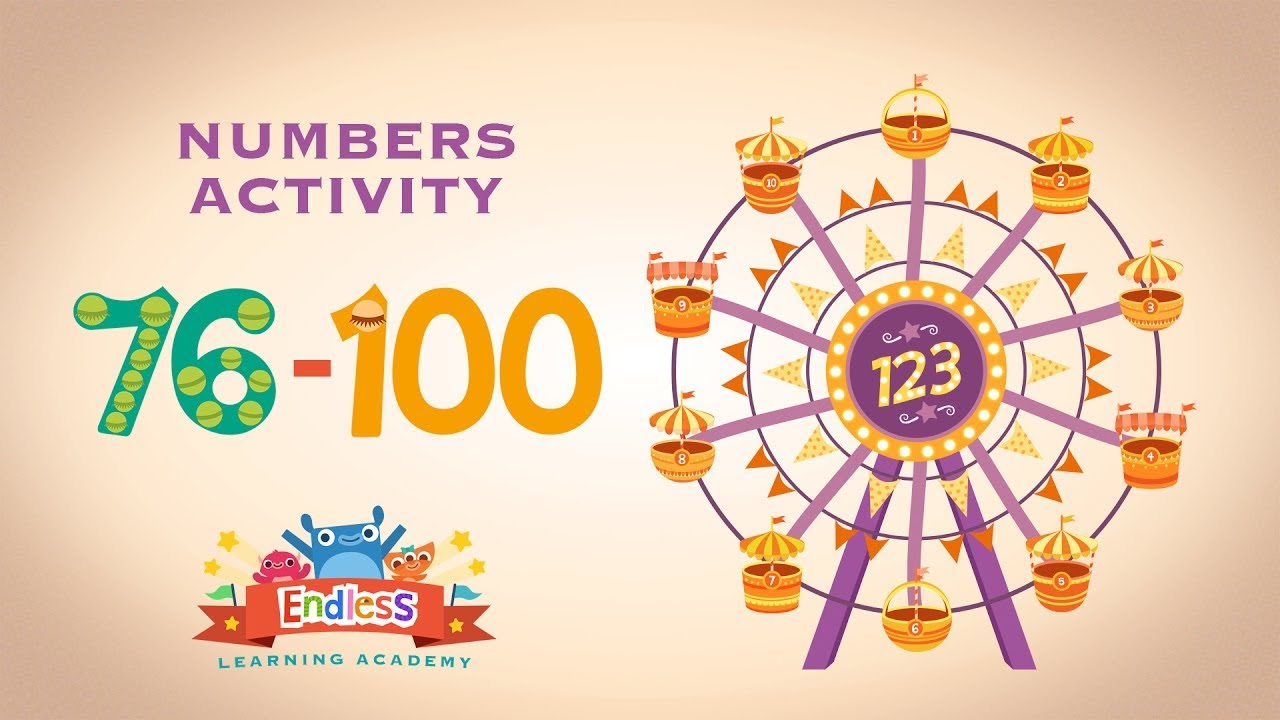 Endless Learning Academy- Endless Numbers 76-100!! | Score Attack ...