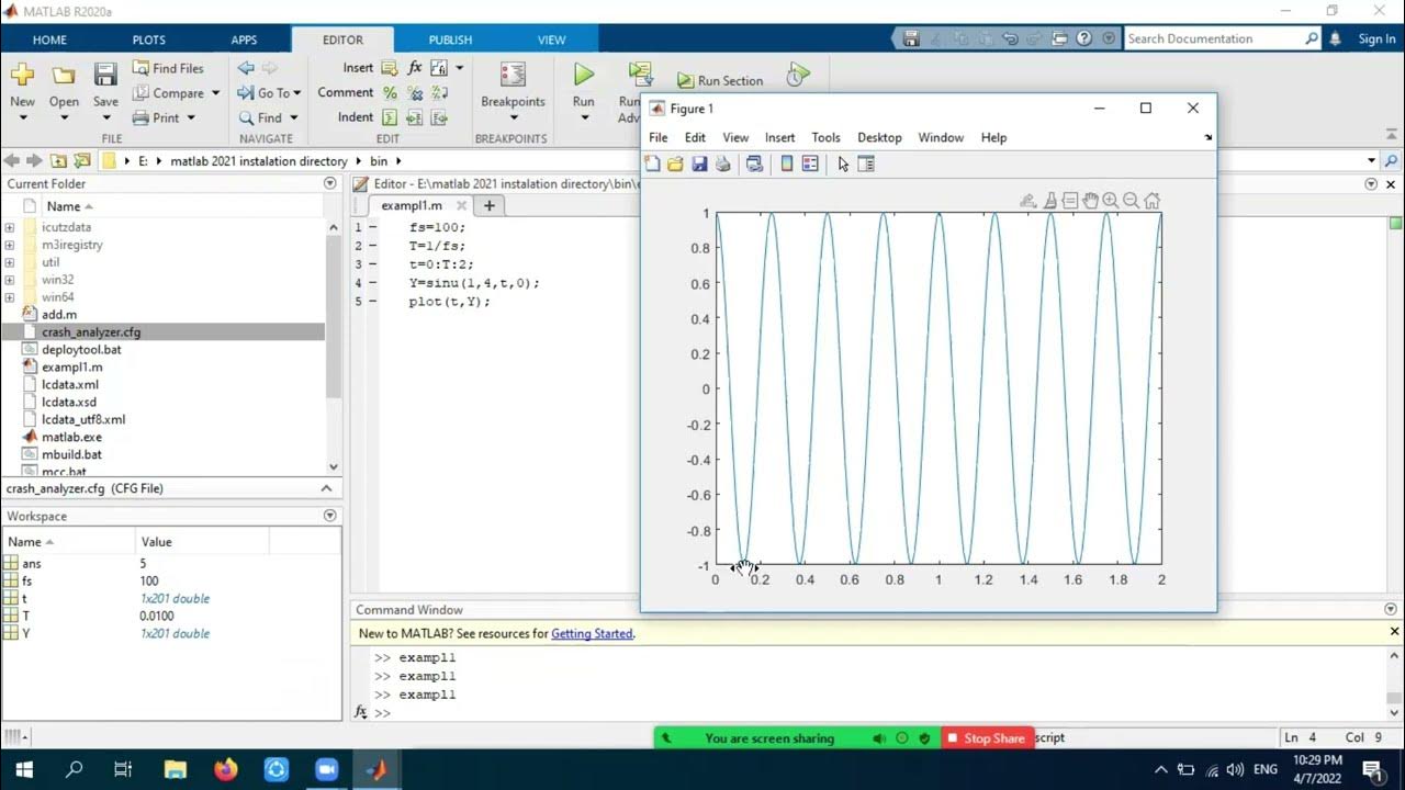 Sinusoidal Signal generation using user defined function in matlab ...
