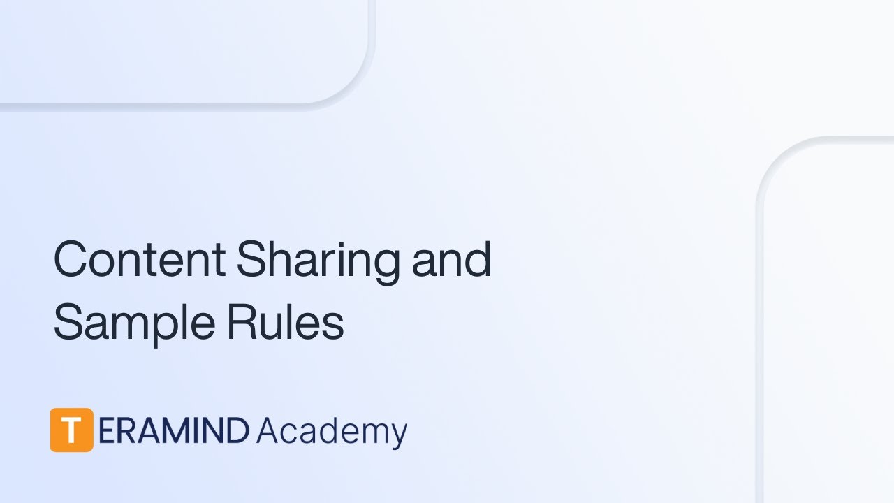 Content Sharing and Sample Rules - YouTube