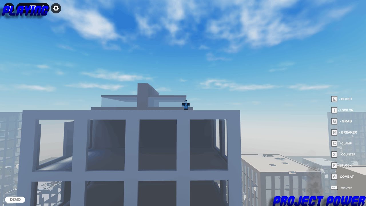 Playing roblox project power - YouTube
