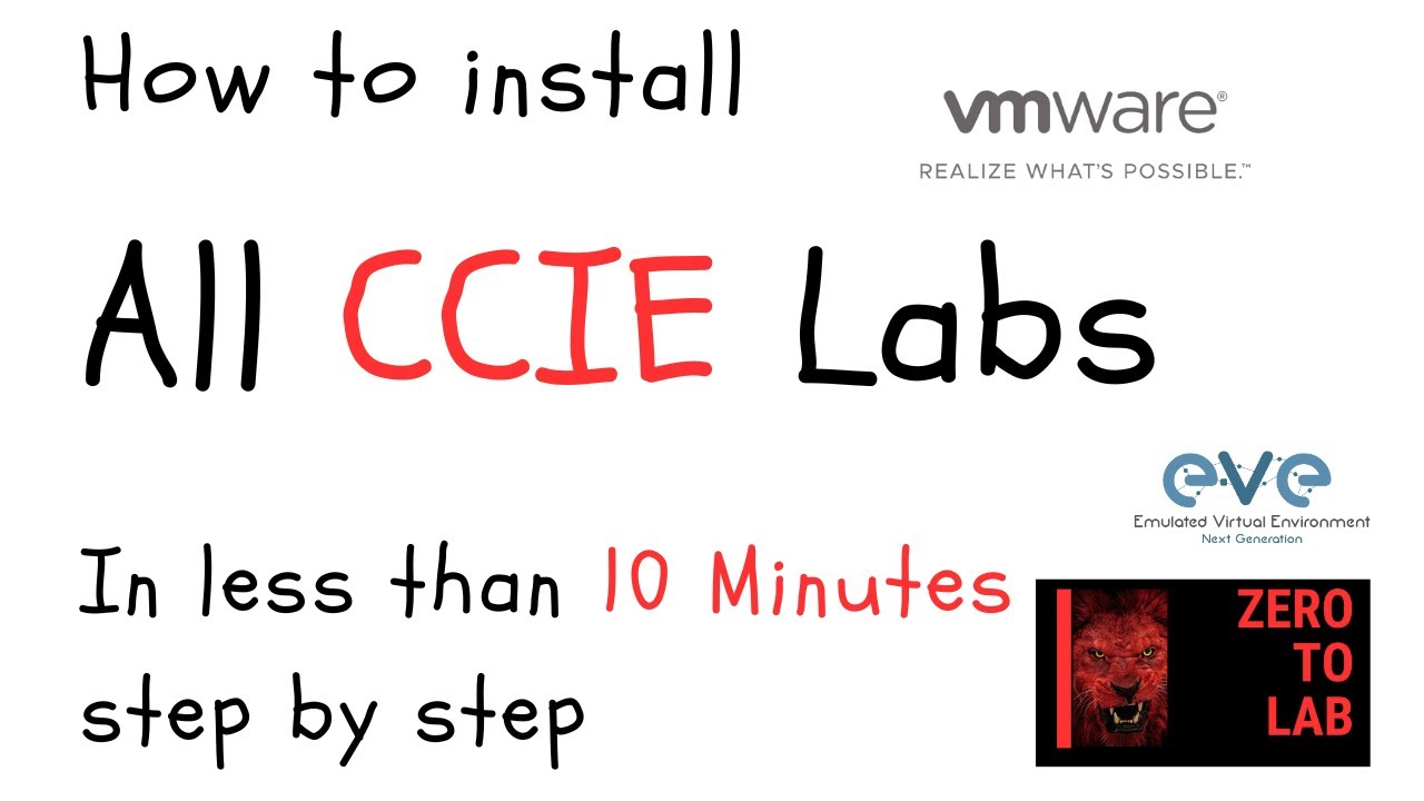 How to Install All CCIE Labs in Less than 10 Minutes - Using VMware ...