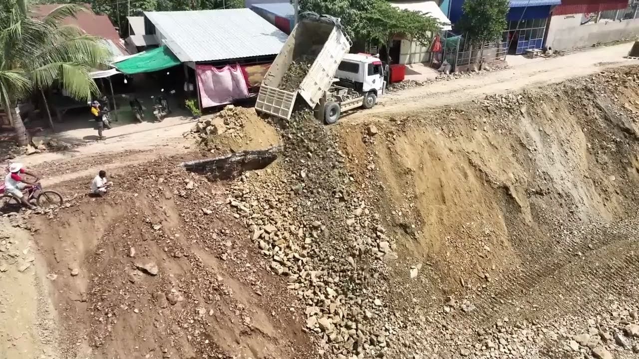 Engineering Excellence 100% Complete Canal Side Slope Foundation ...