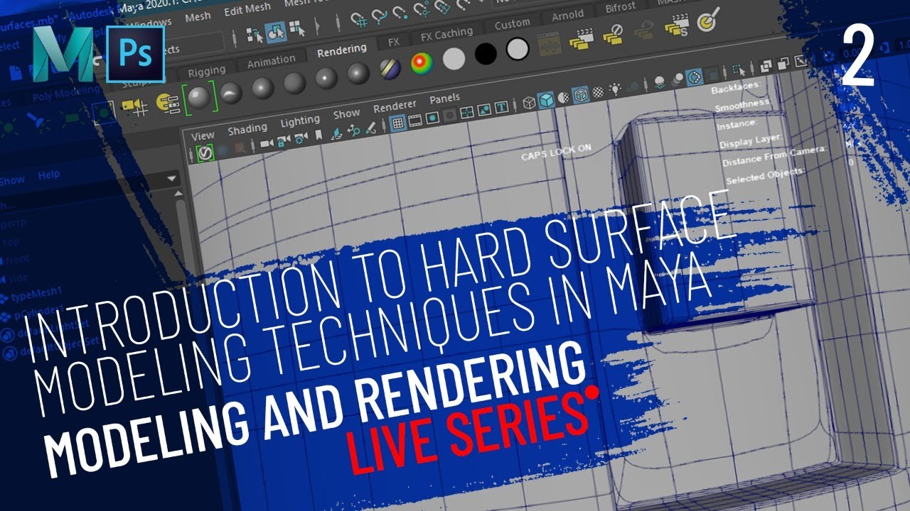 Basics of Hard Surface Modeling in Maya | Lesson 2 | 3D Design Live ...
