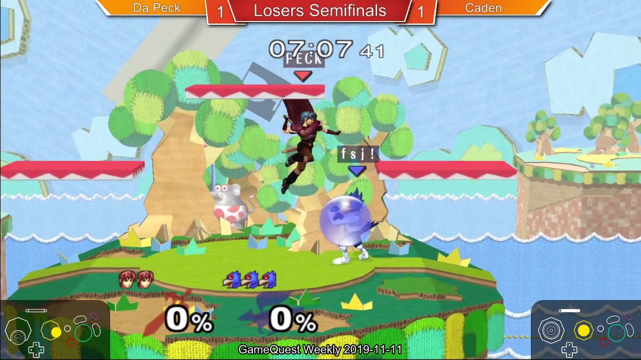 GameQuest Weekly 2019-11-11 - Losers Semifinals - Da Peck vs Caden ...