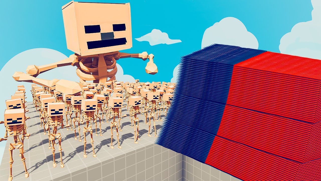 200x MINECRAFT SKELETON + 1x GIANT vs EVERY GOD - Totally Accurate ...