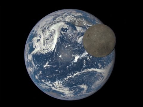 Dark side of the moon passing over Earth Captured by NASA's EPIC camera ...