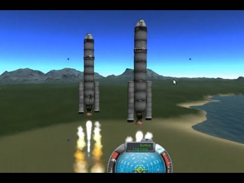 Kerbal Space Program, Flying Two Rockets At The Same Time - YouTube