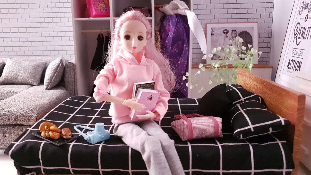 8 Minutes Satisfying With Barbie Preparation To Go To Study ASMR - bag ...