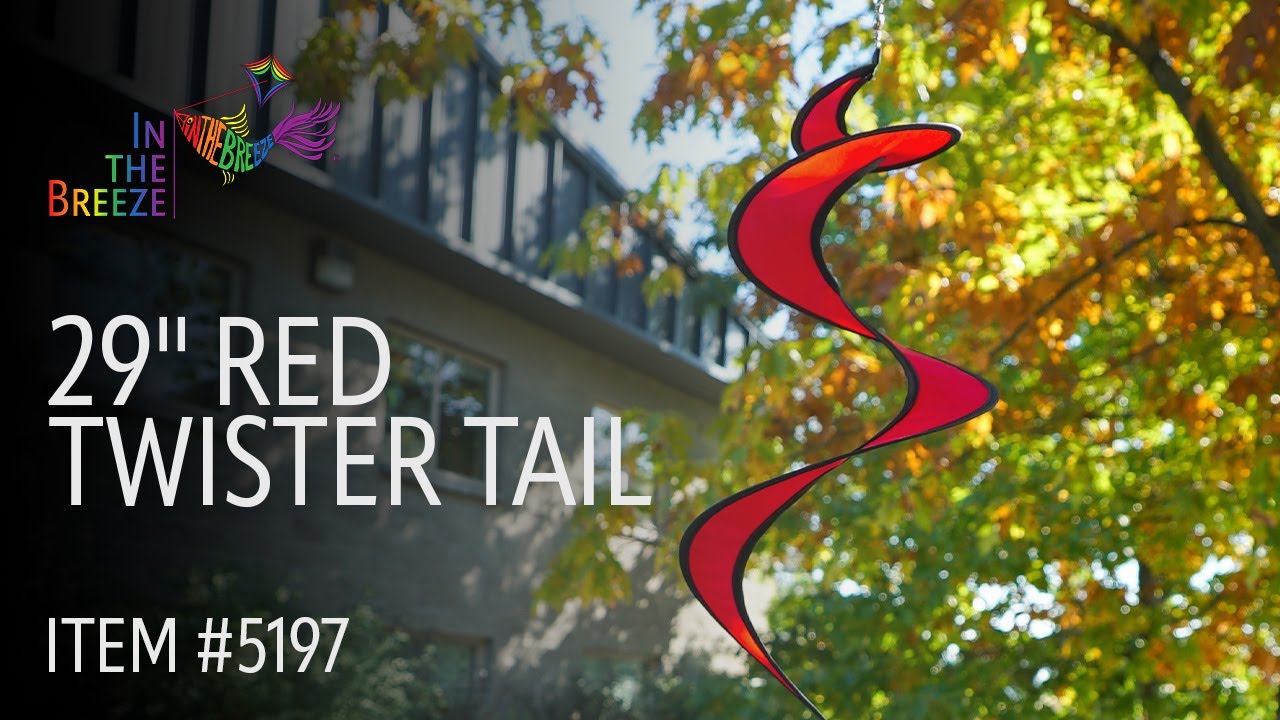 29" Red Twister Tail | Wholesale Garden Décor | In the Breeze - YouTube