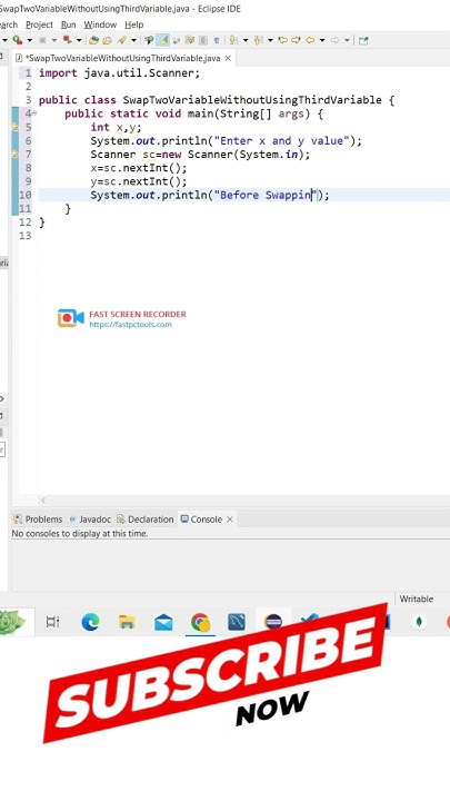 Swap two variable without using third variable in core java #coding #viralvideo #javacode - YouTube