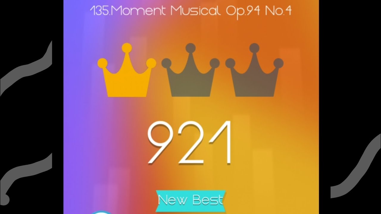 Piano Tiles 2 K76 Mod (Beta 1) | Moment Musical Op.94 No.4 - 921 Score ...