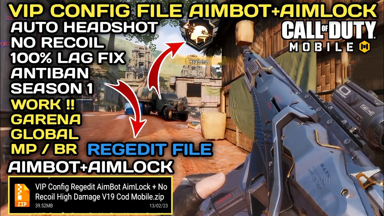 Update COD MOBILE Season 1 Regedit Aim Bot+AimLock config file codm ...