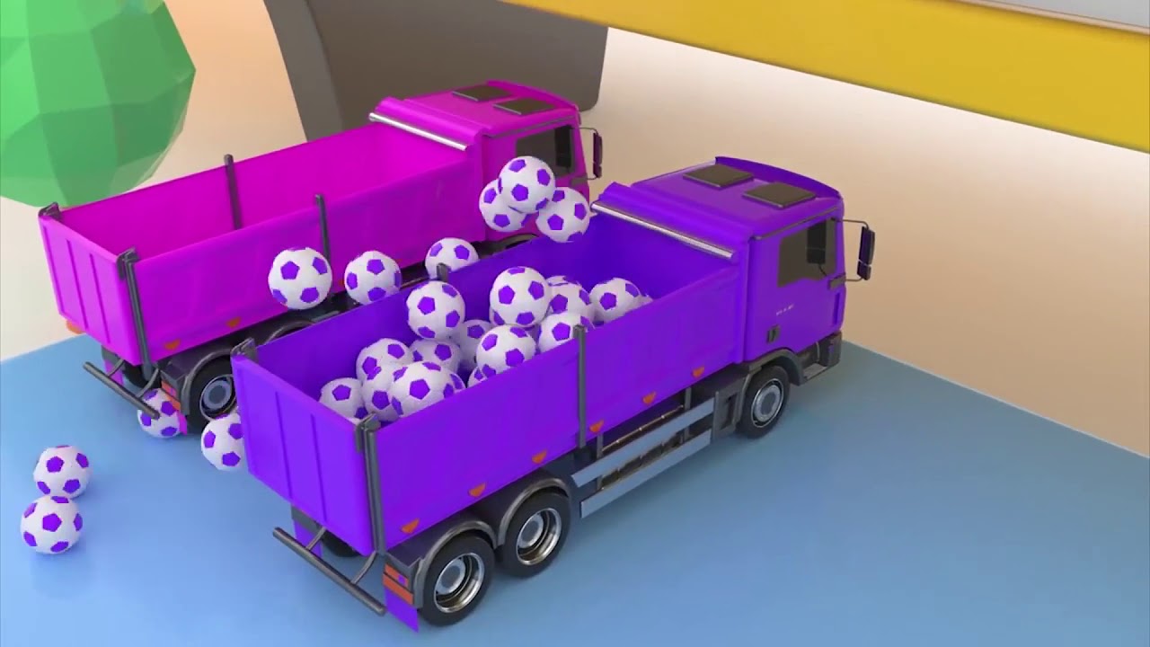 Learn Colors - Kids trucks - YouTube