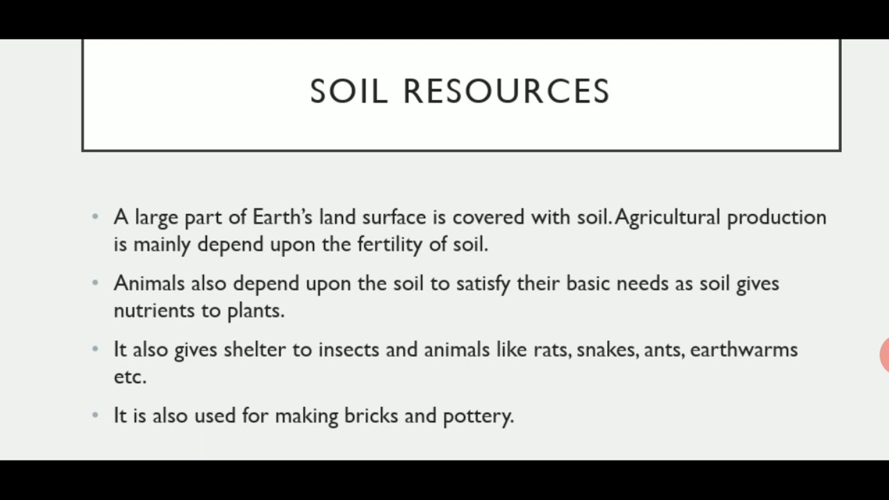 Natural Resources: Land Soil and Water class 8 - YouTube