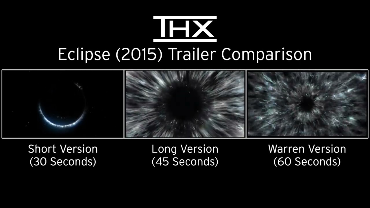 THX Eclipse (2015) Trailer Comparison - YouTube
