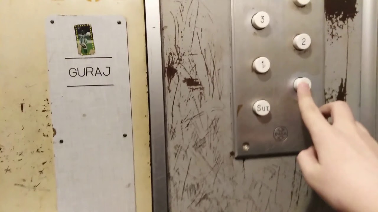 Deathtrap Daka! Completely original old Daka lift @ Gornjodravska Obala ...