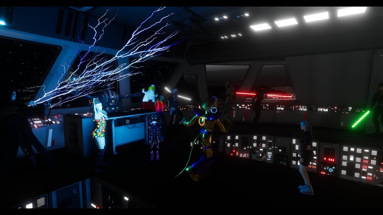 Star Wars Party on the metaverse of Sansar - The EmpiRAVE! - YouTube