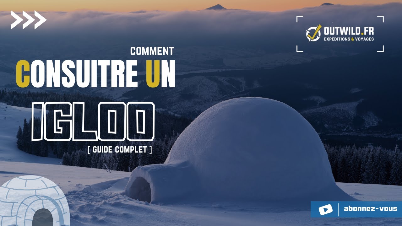 Comment construire un igloo : guide complet #igloo #survie #survivre - YouTube