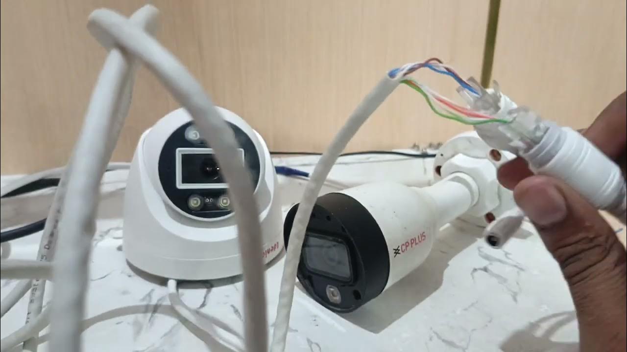 How to play 2 IP Cameras in one singal cat 6 cable? PART-1 #cctvcamera #homesurveillance #cctv ...