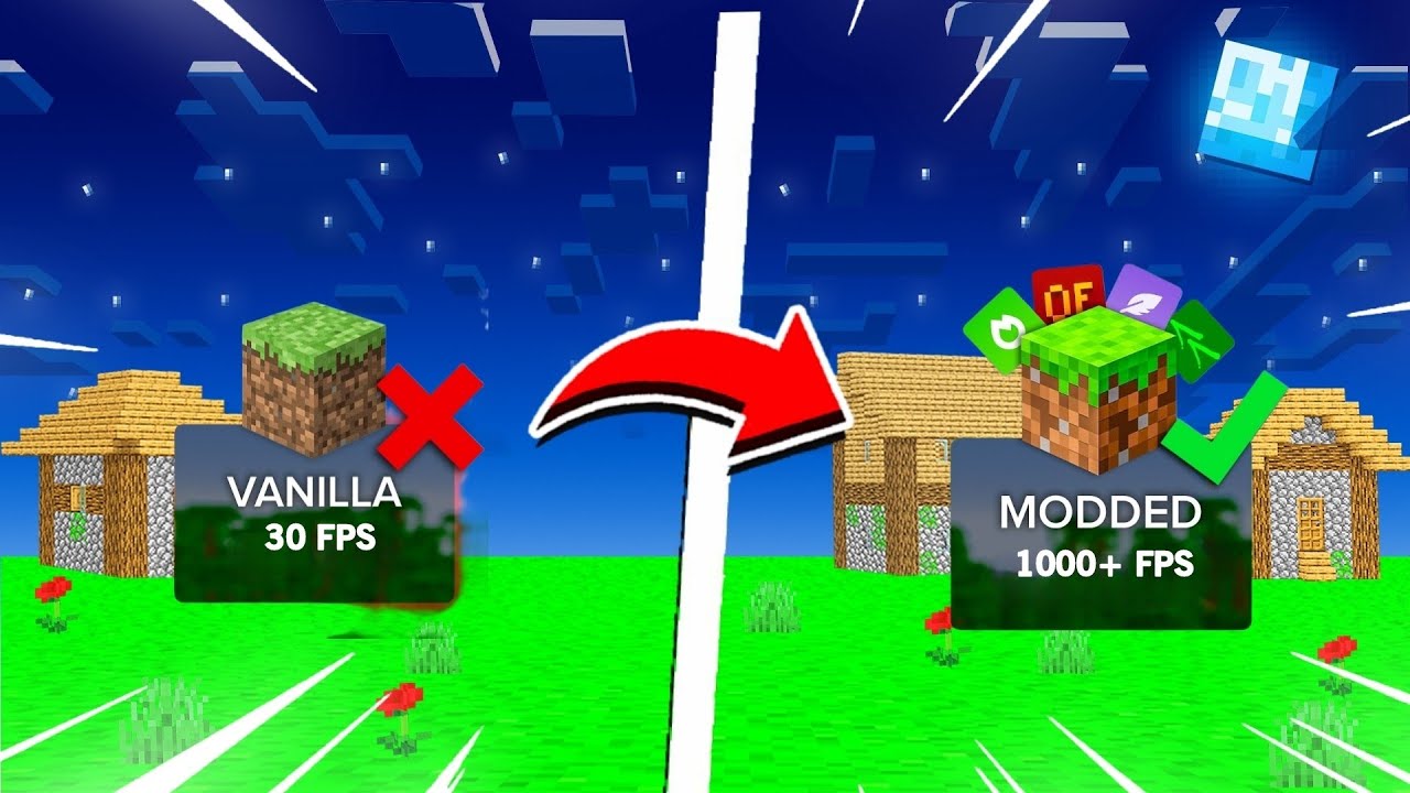 Minecraft FPS mods to make 1000+FPS |#minecraft #mods #fps - YouTube