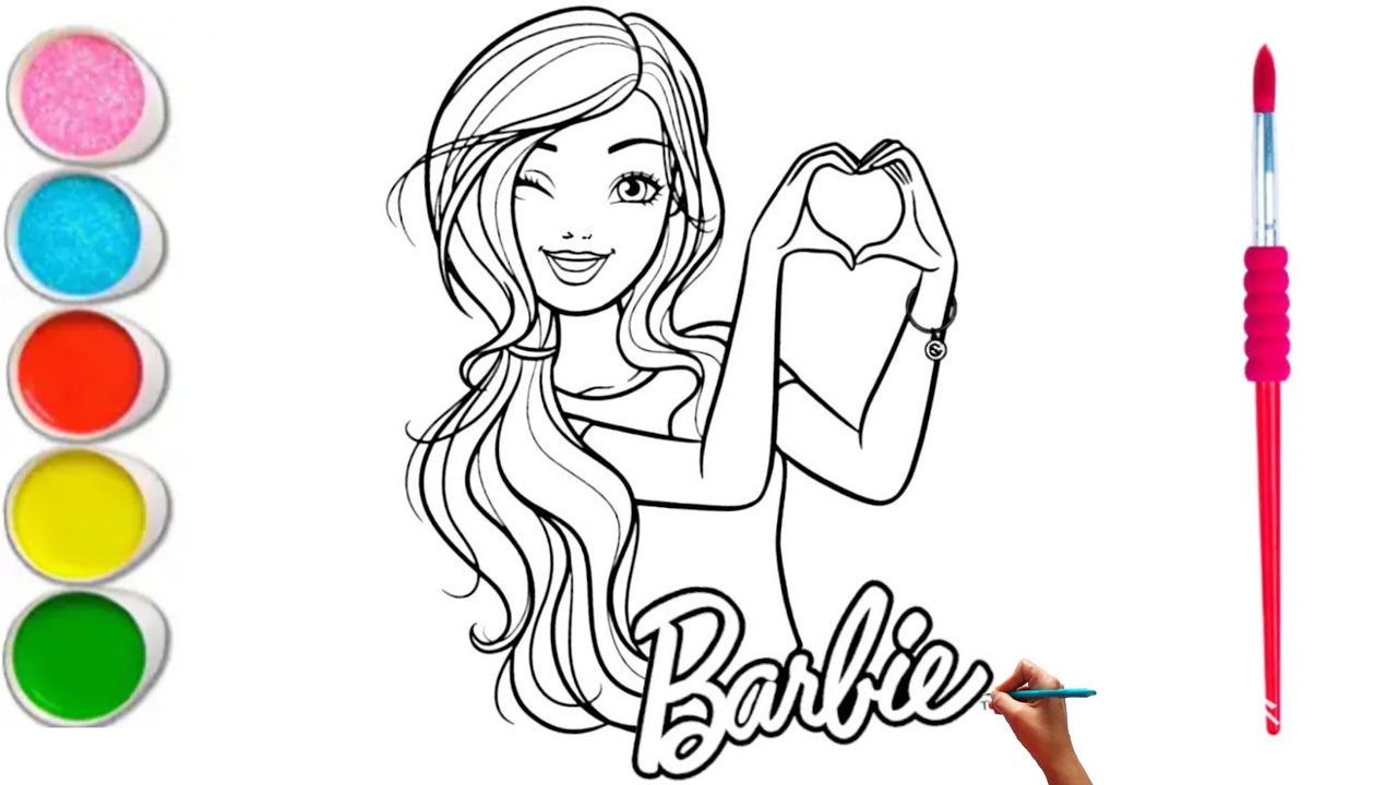 Dress Up Barbie and Barbie Characters Coloring with Sticker Book ...
