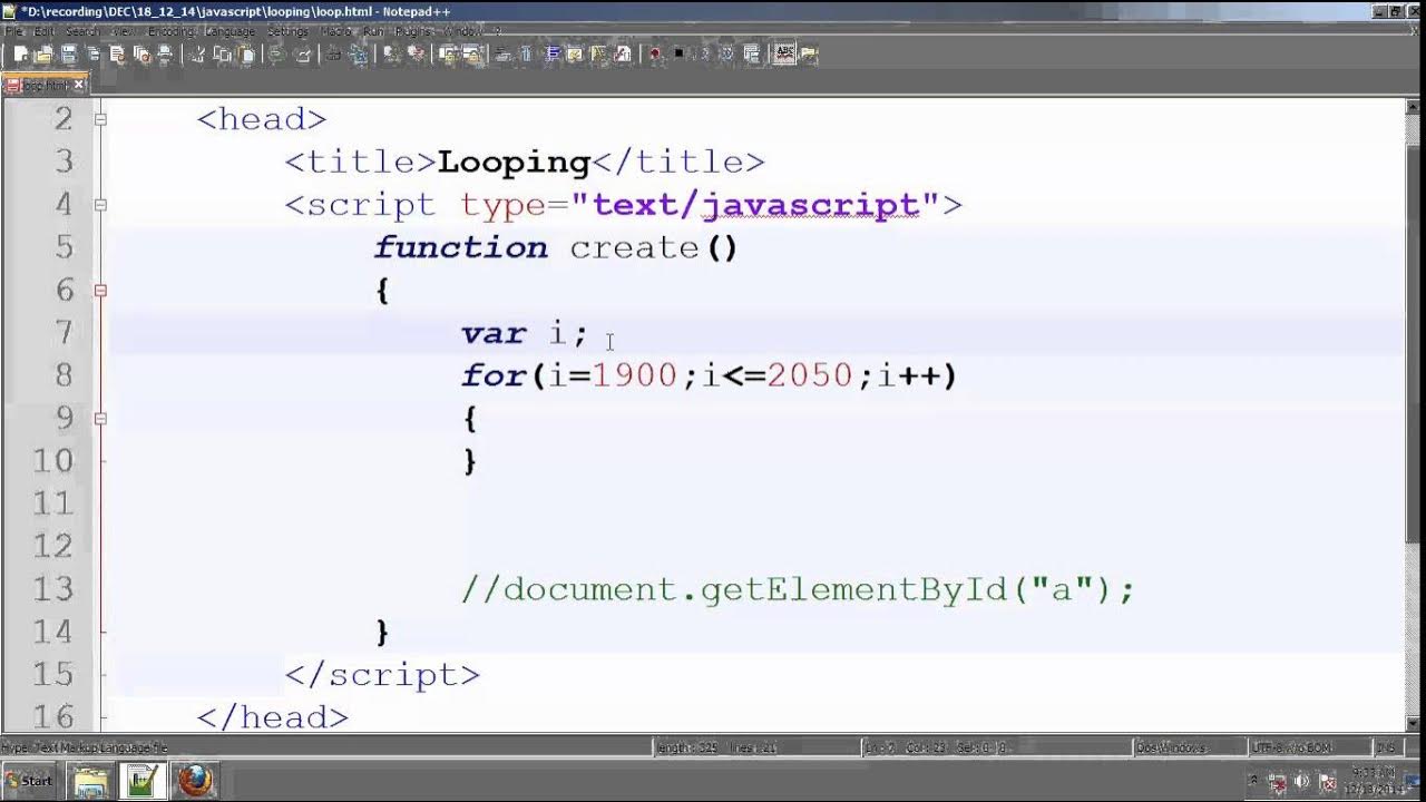 For Loop In VBScript Tamil - YouTube