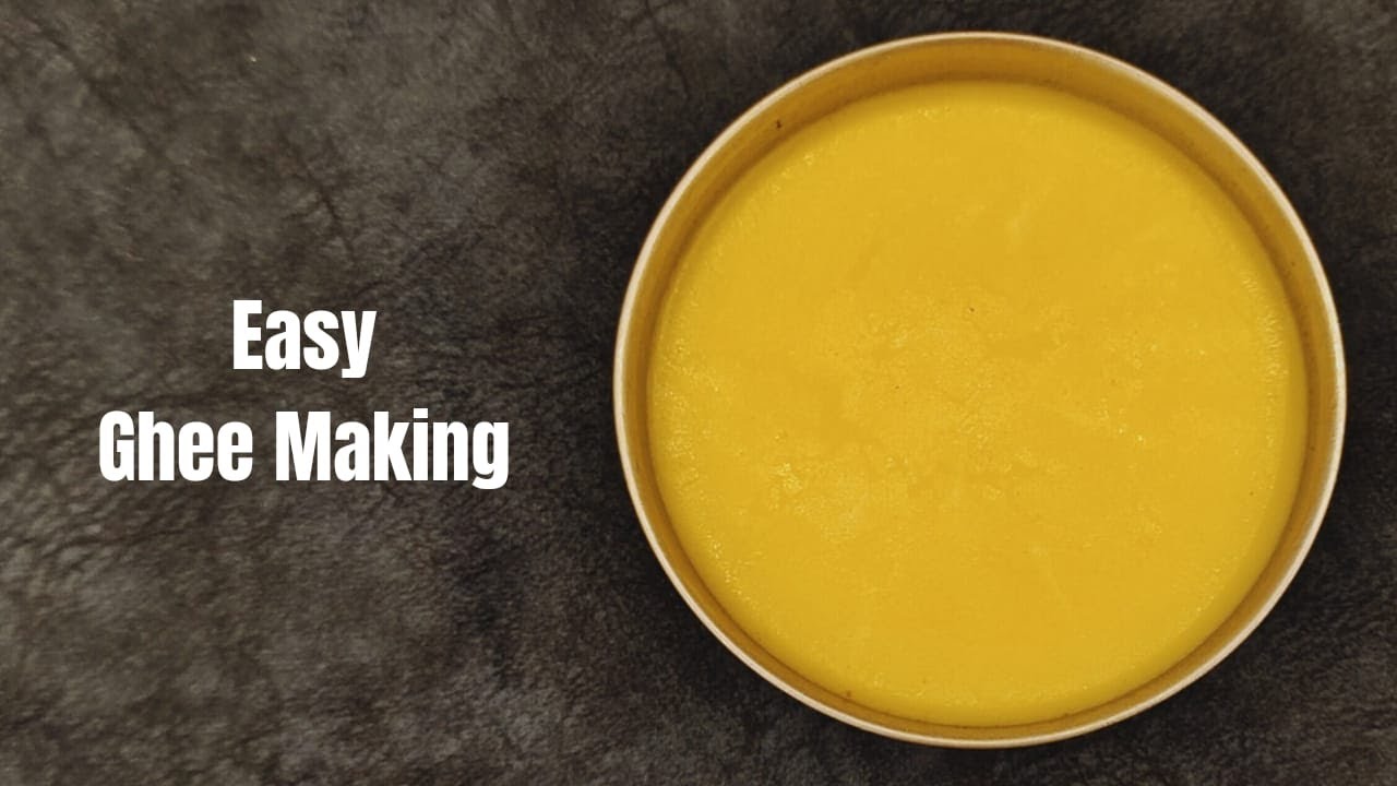 How to Make Pure Ghee at Home | Easy Method to Make Ghee | Easy Tasty ...