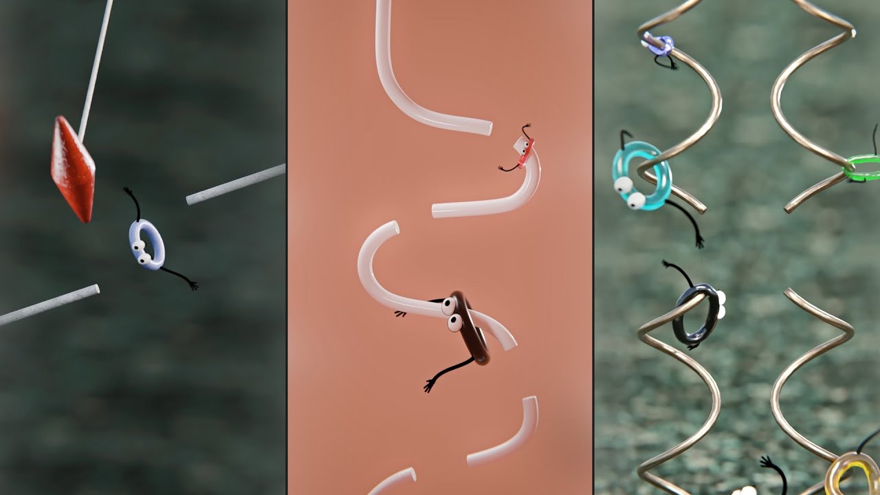 Screaming jellyrings swing for the finish line - YouTube