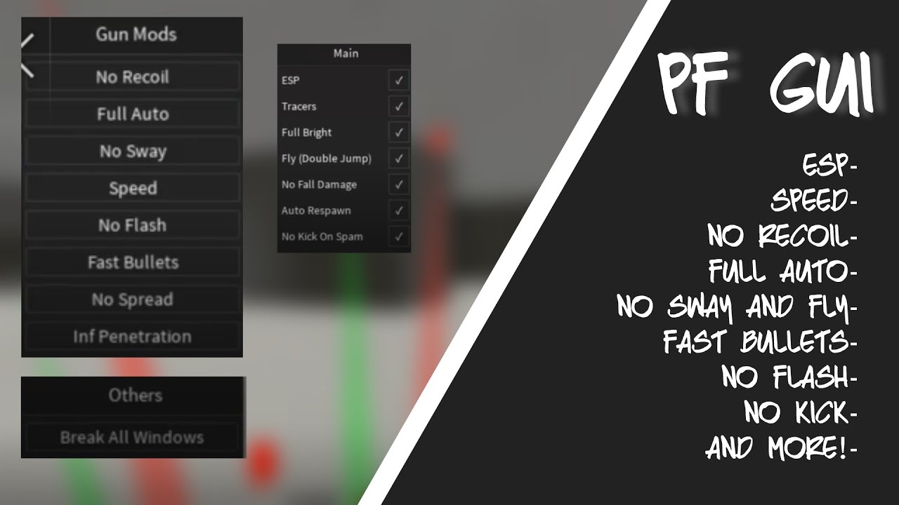 🔫😲PHANTOM FORCES GUI | ESP, TRACERS, NO RECOIL, AND MORE😲🔫 - YouTube