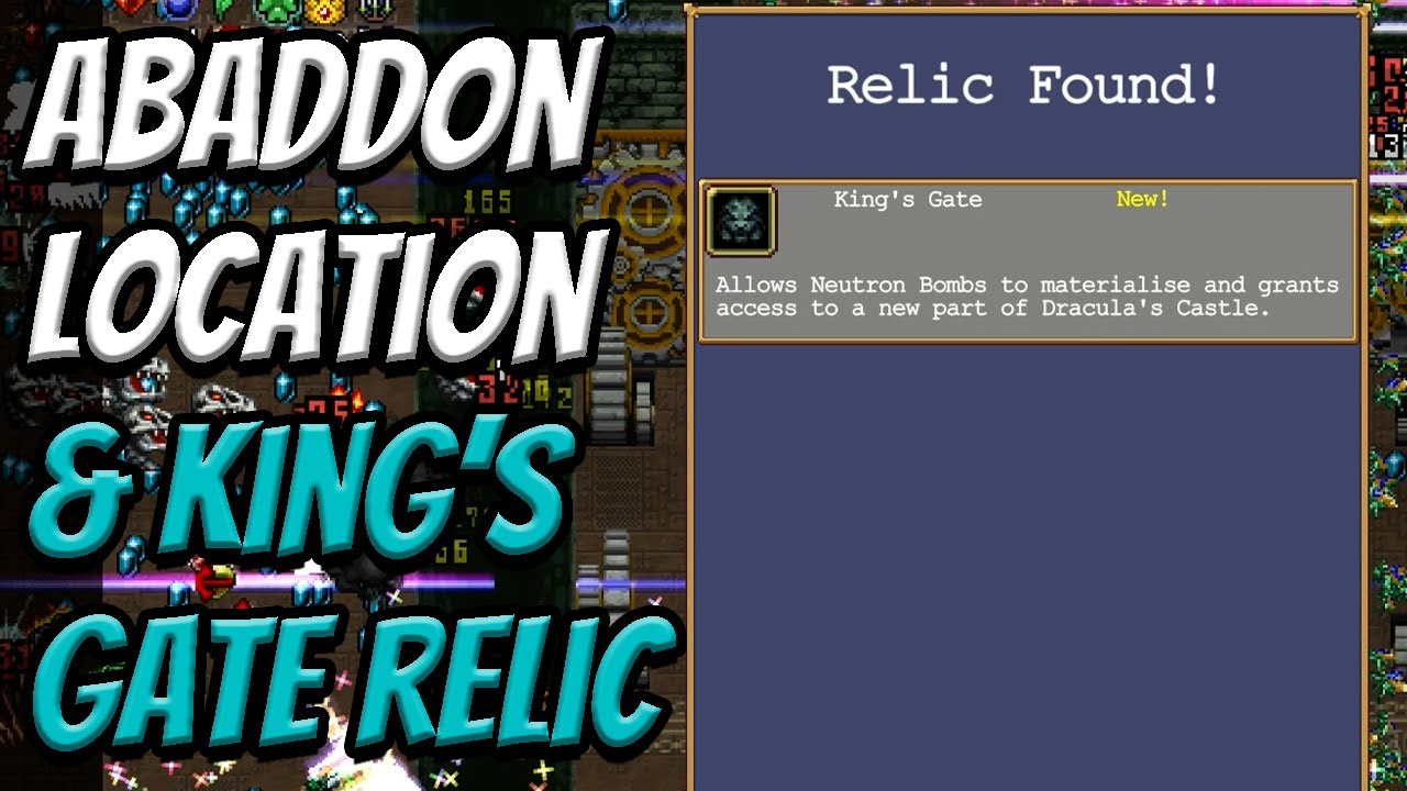Where to find Abaddon and get the King's Gate Relic | Vampire Survivors ...