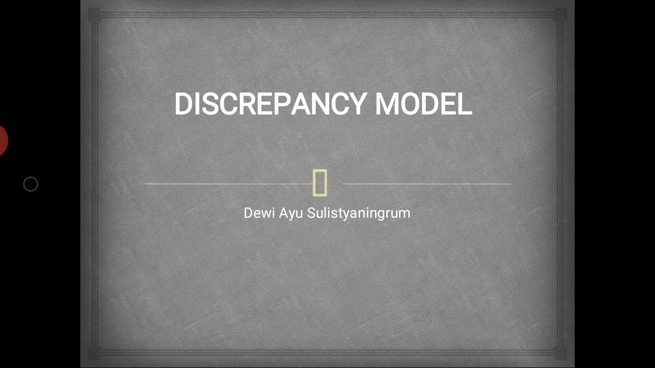 DISCREPANCY MODEL - YouTube