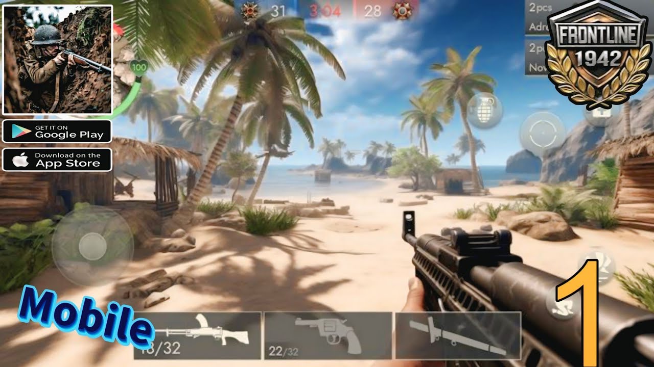 WW2 Frontline 1942: War Game Gameplay Walkthrough (Part 1) | iOS ...