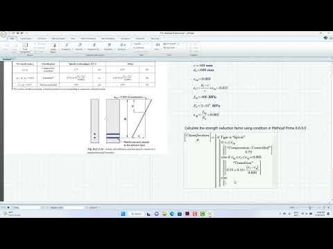 Conditional in Mathcad Prime 8.0.0.0 - Reduction Factor ACI318M-19 ...