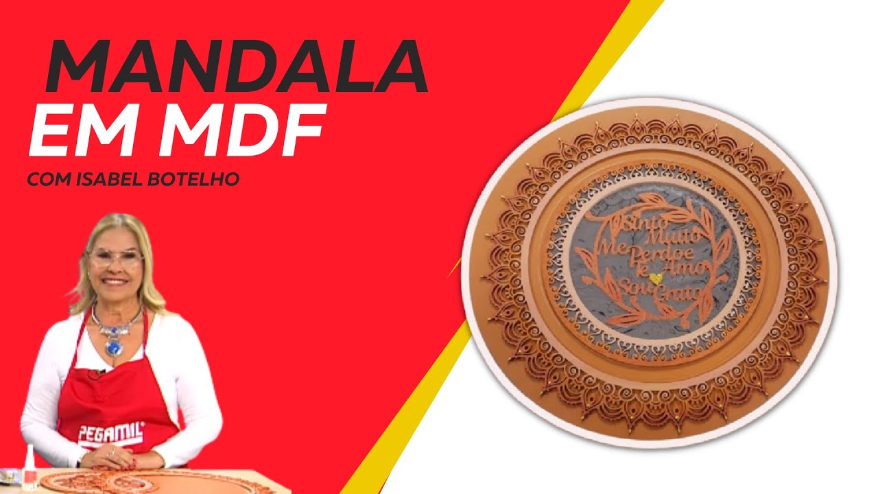 MANDALA EM MDF COM ISABEL BOTELHO - YouTube