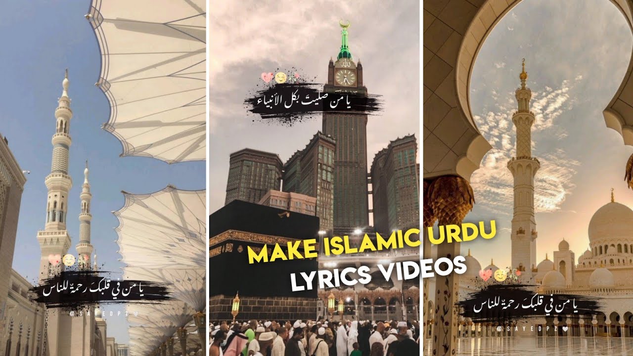 Trending Islamic Status Editing In InShot Video Editor | Islamic Reels ...