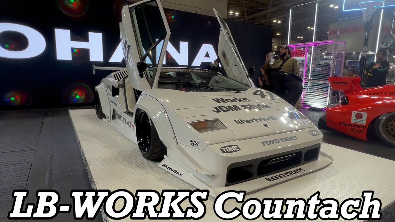 LB-WORKS Countach at OSAKA AUTO MESSE in Japan LIBETY WALK - YouTube